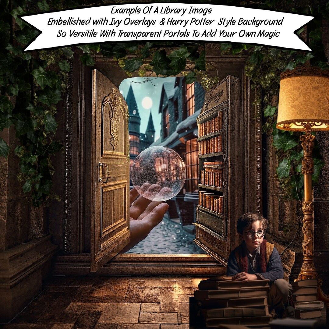 18 LIBRARY BACKGROUNDS BACKDROPS - Fantasy, Fairy Tale, Digital ...