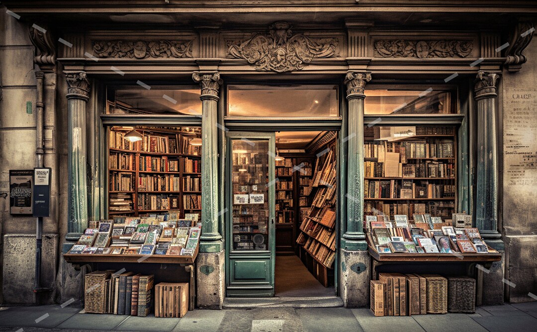 8 BOOKSTORE BACKGROUNDS BACKDROPS Digital Download - Etsy