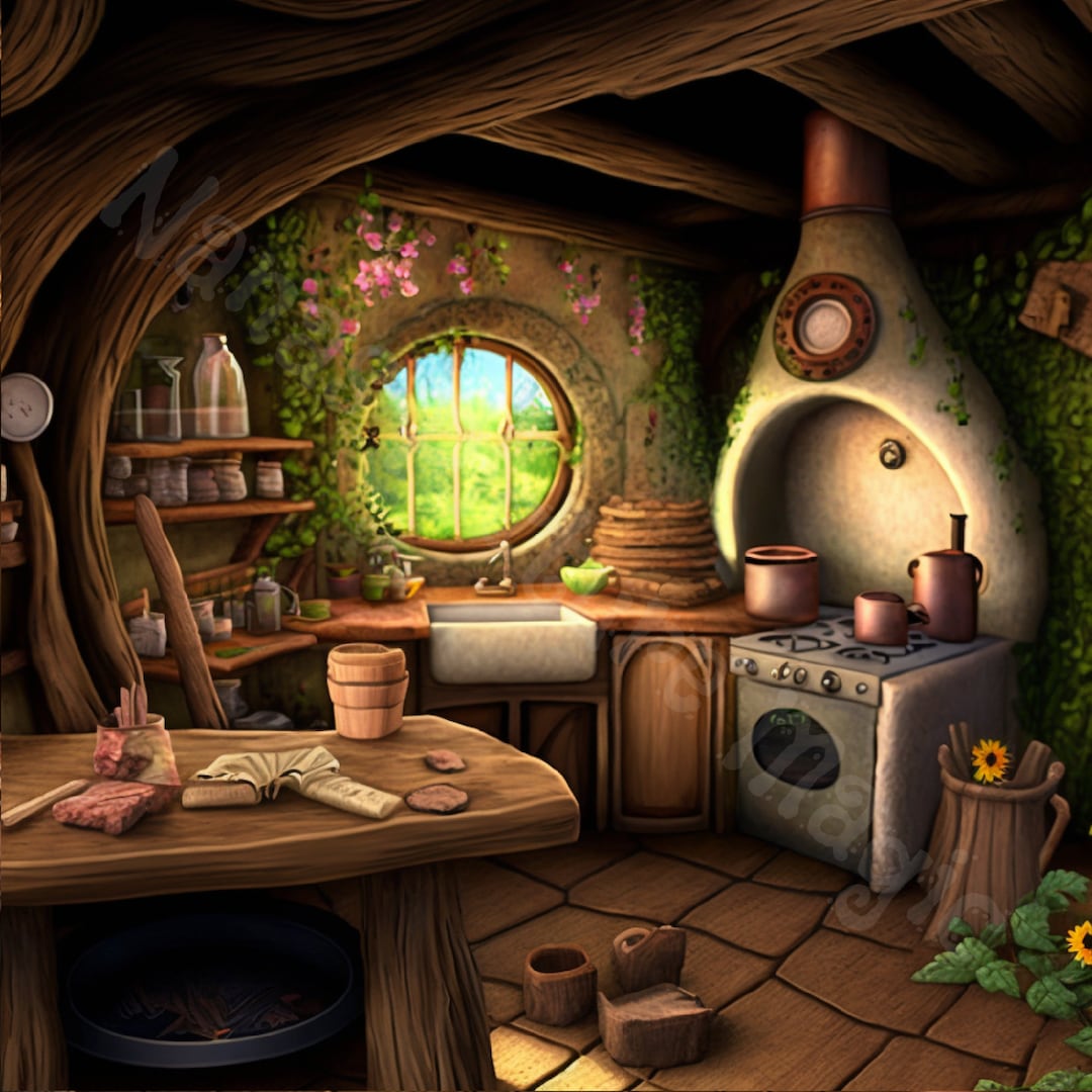 FAIRY BACKGROUND PNG Fairy House Behind Door Set of 20 Whimsical ...
