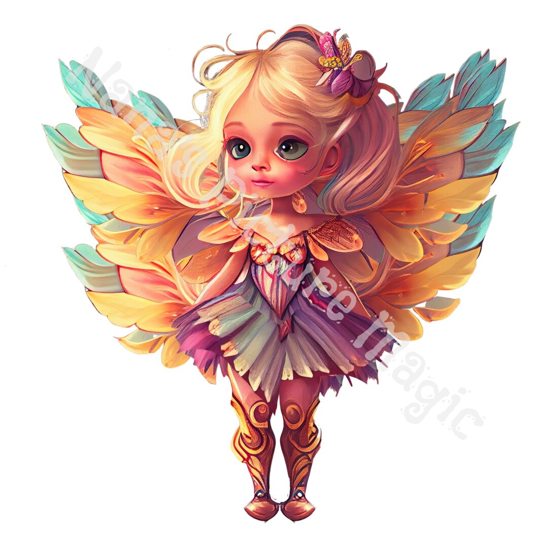20 PNG OVERLAY FAIRIES - Blondes - Bundle, Sublimation, Composites ...