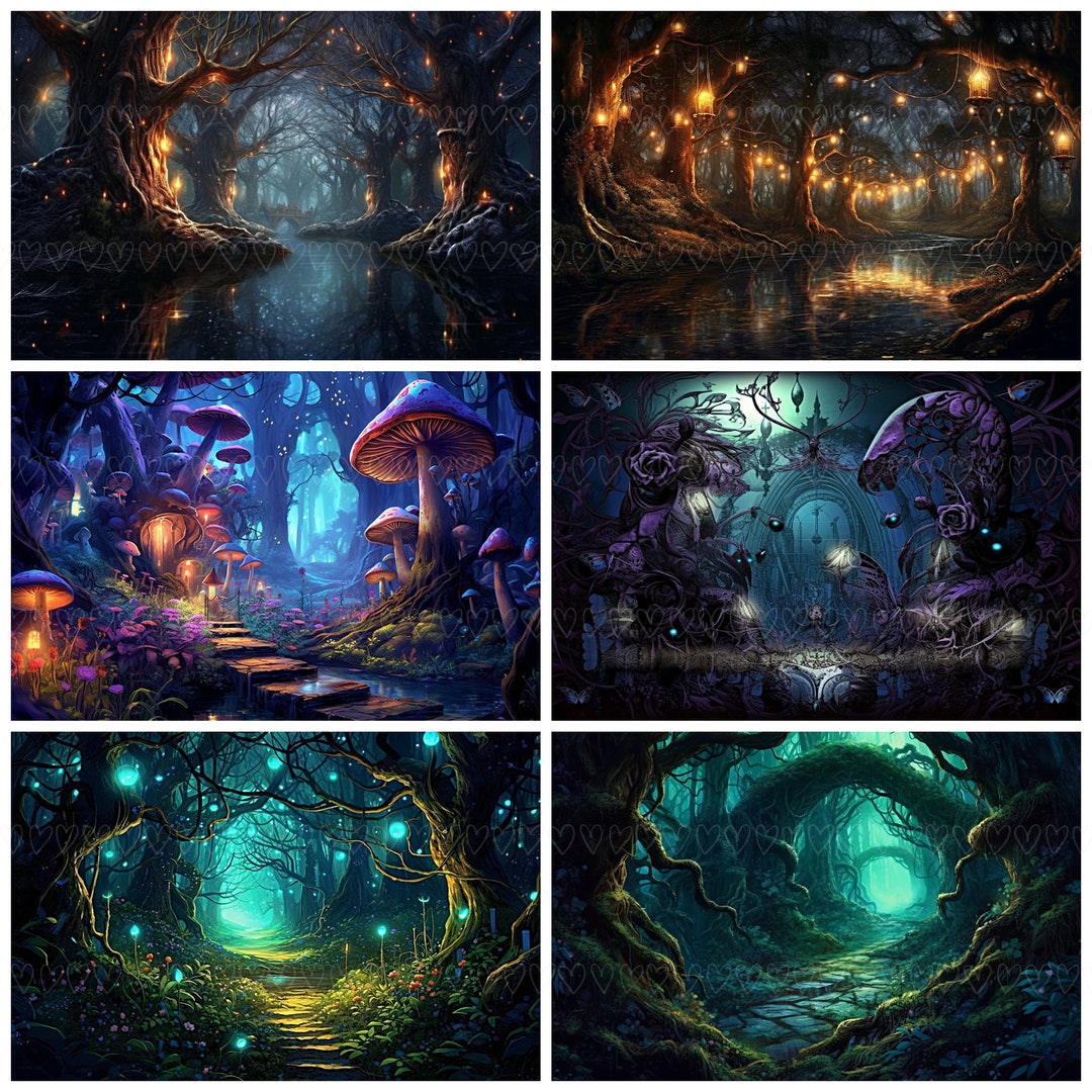 20 WHIMSIGOTH BACKGROUNDS Fantasy Digital Backdrop for - Etsy Canada