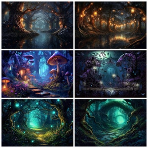 20 WHIMSIGOTH BACKGROUNDS - Fantasy Digital Backdrop for Composite ...