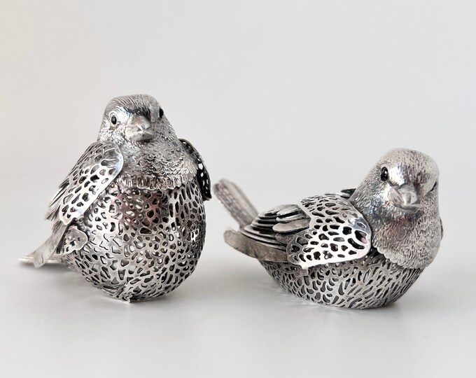 Christofle Silver Lace Lattice Birds. Vintage Home Mantle Decor. Bird ...