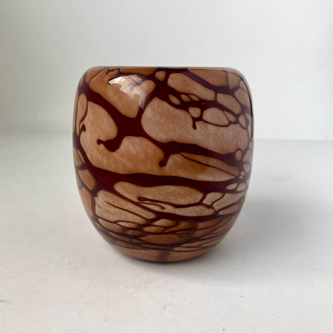 Michael Nourot Art Glass Vase. Nourot Art Glass Studio. Small - Etsy