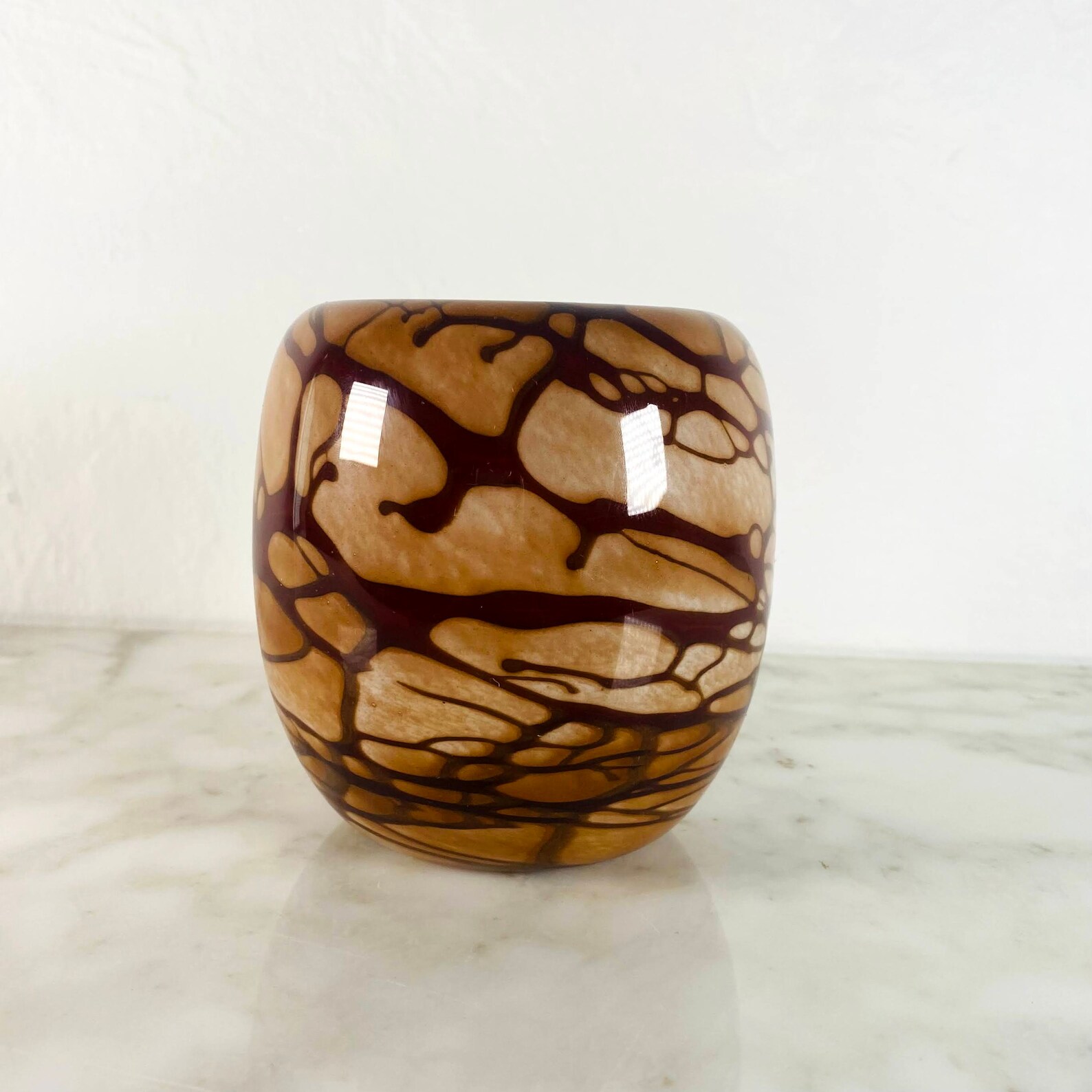 Michael Nourot Art Glass Vase. Nourot Art Glass Studio. Small | Etsy