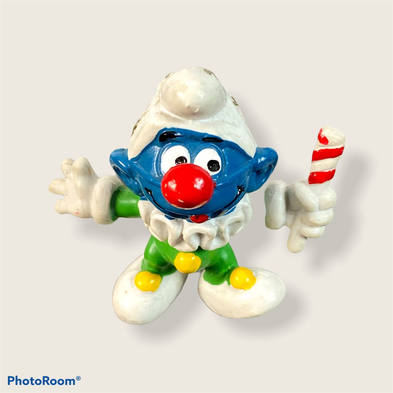 Clown Smurf Green Smurf Clown Smurf figurine Action | Etsy