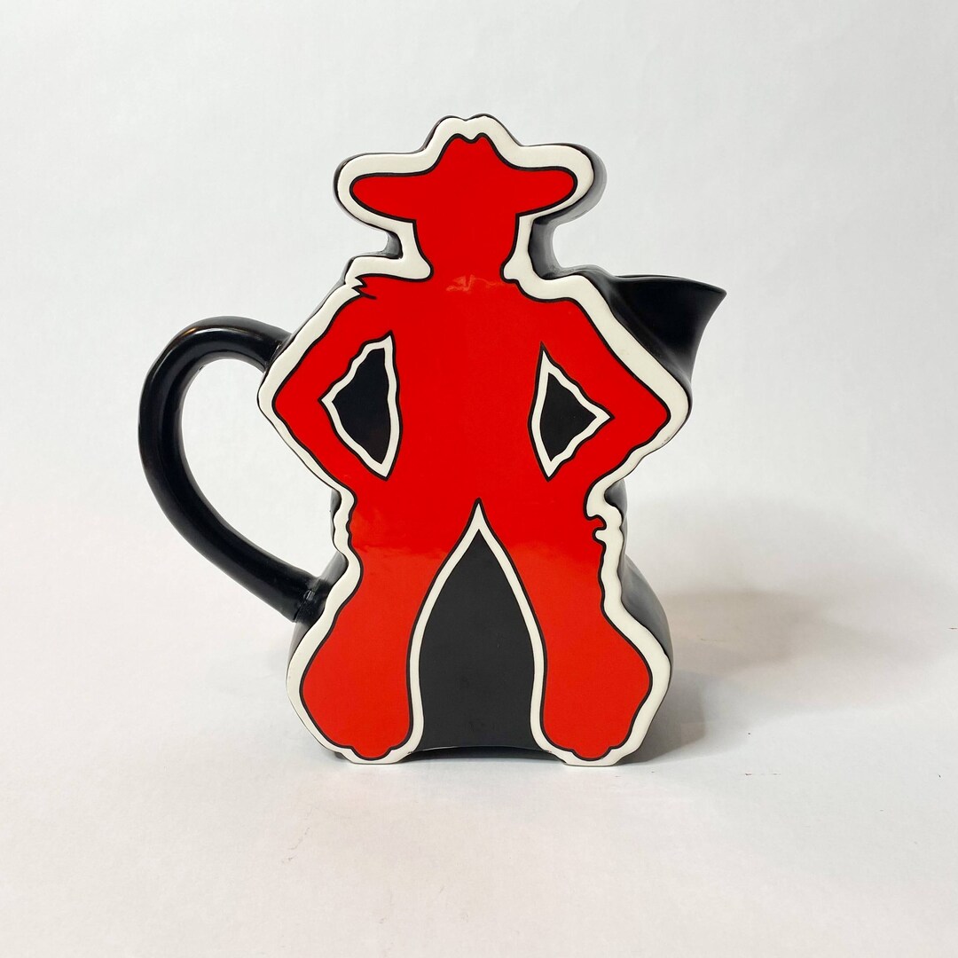 Ceramic Cowboy Water Juice Pitcher. Pop Art Kitchen Decor. Kitsch Home ...