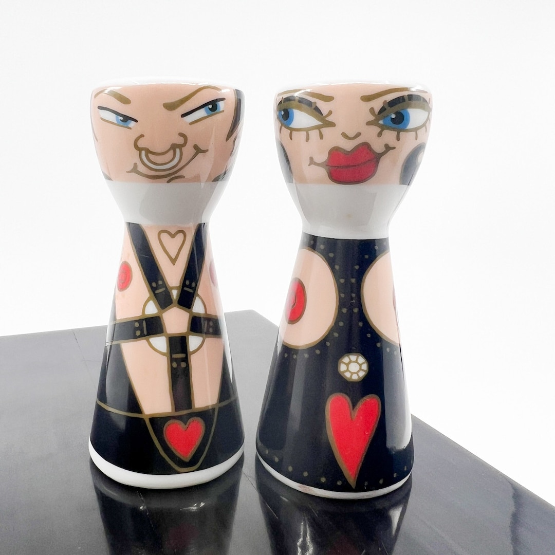 Post-modern Y2K Ritzenhoff Salt Cellar and Pepper Pot. BDSM Naughty ...