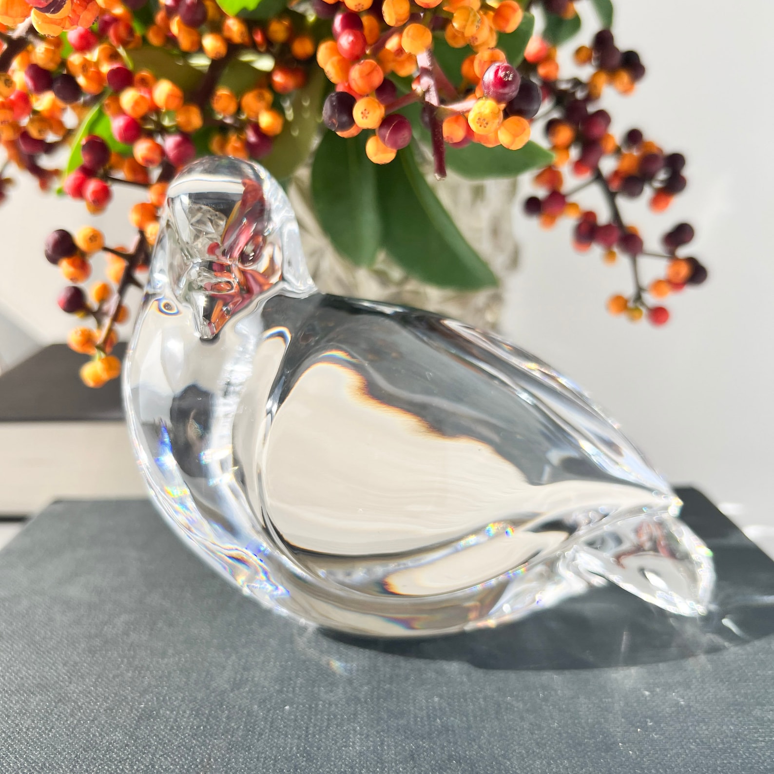 Vintage Val Saint Lambert Crystal Dove. Glass Bird Figurine. - Etsy