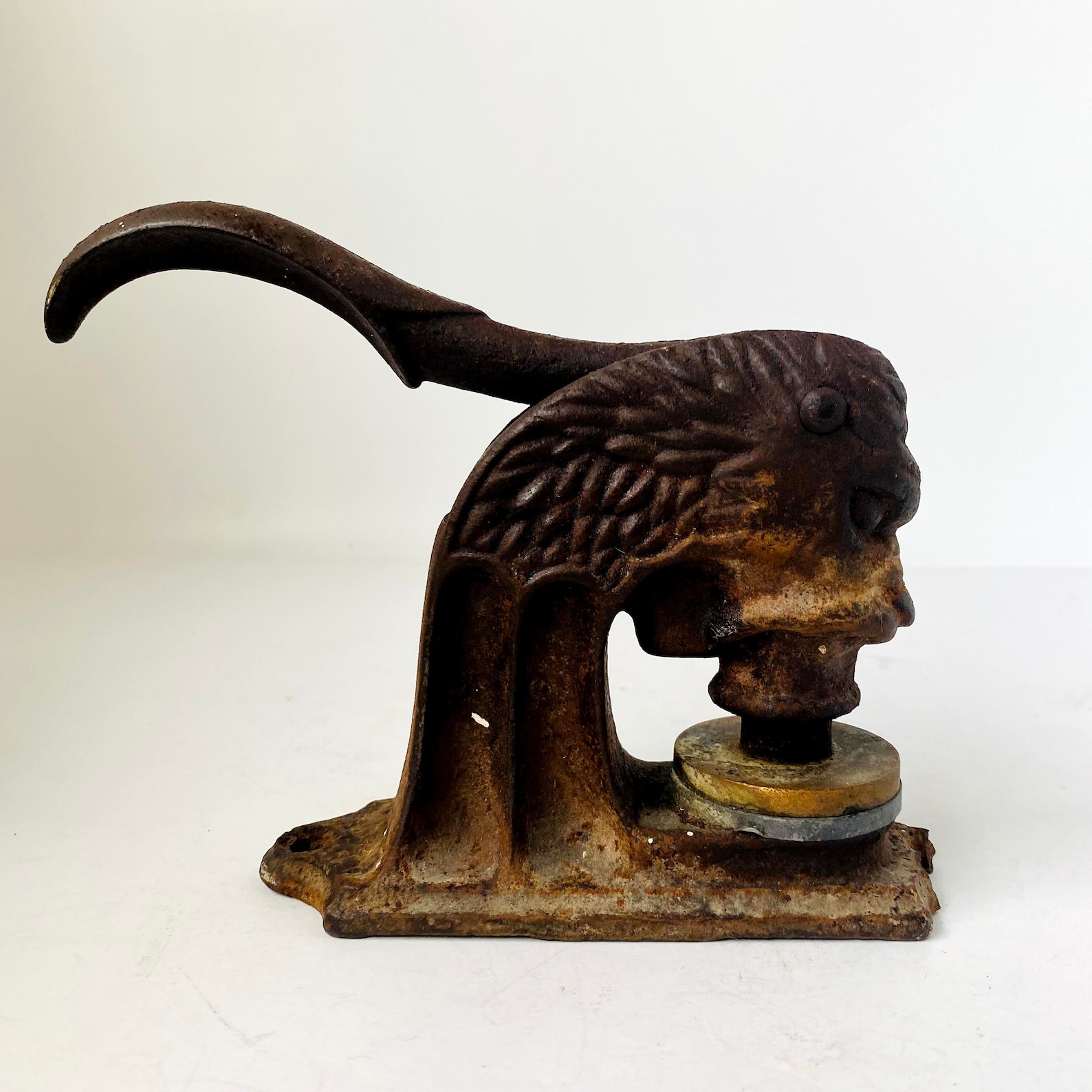 Antique Cast Iron Lion Head Embosser: Rustic Notary Seal Decor - Etsy