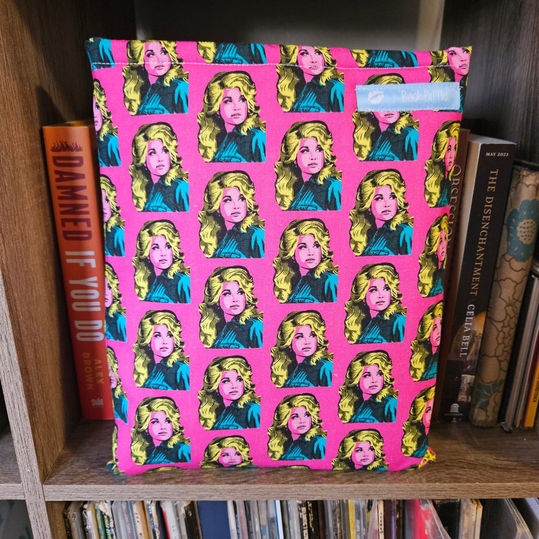 Custom Printed Fabric Dolly Parton Inspired Book Sleeve 3 Sizes ...