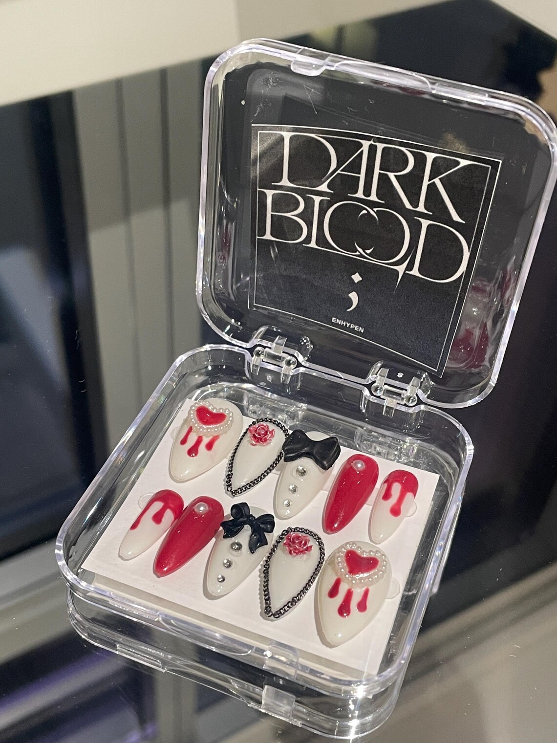 Enhypen DARK BLOOD Press-on Nail Set - Etsy