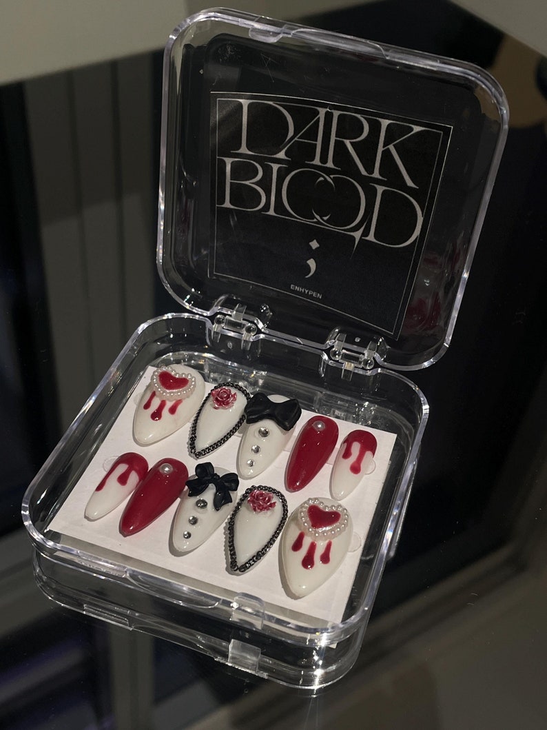 Enhypen DARK BLOOD Press-on Nail Set - Etsy