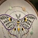 Lunar Moth Embroidery Pattern Space PDF Solar System Moon - Etsy