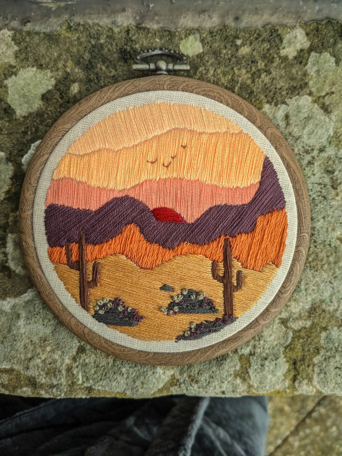 Embroidery Pattern Desert Sunset Stitch by Numbers Landscape PDF ...