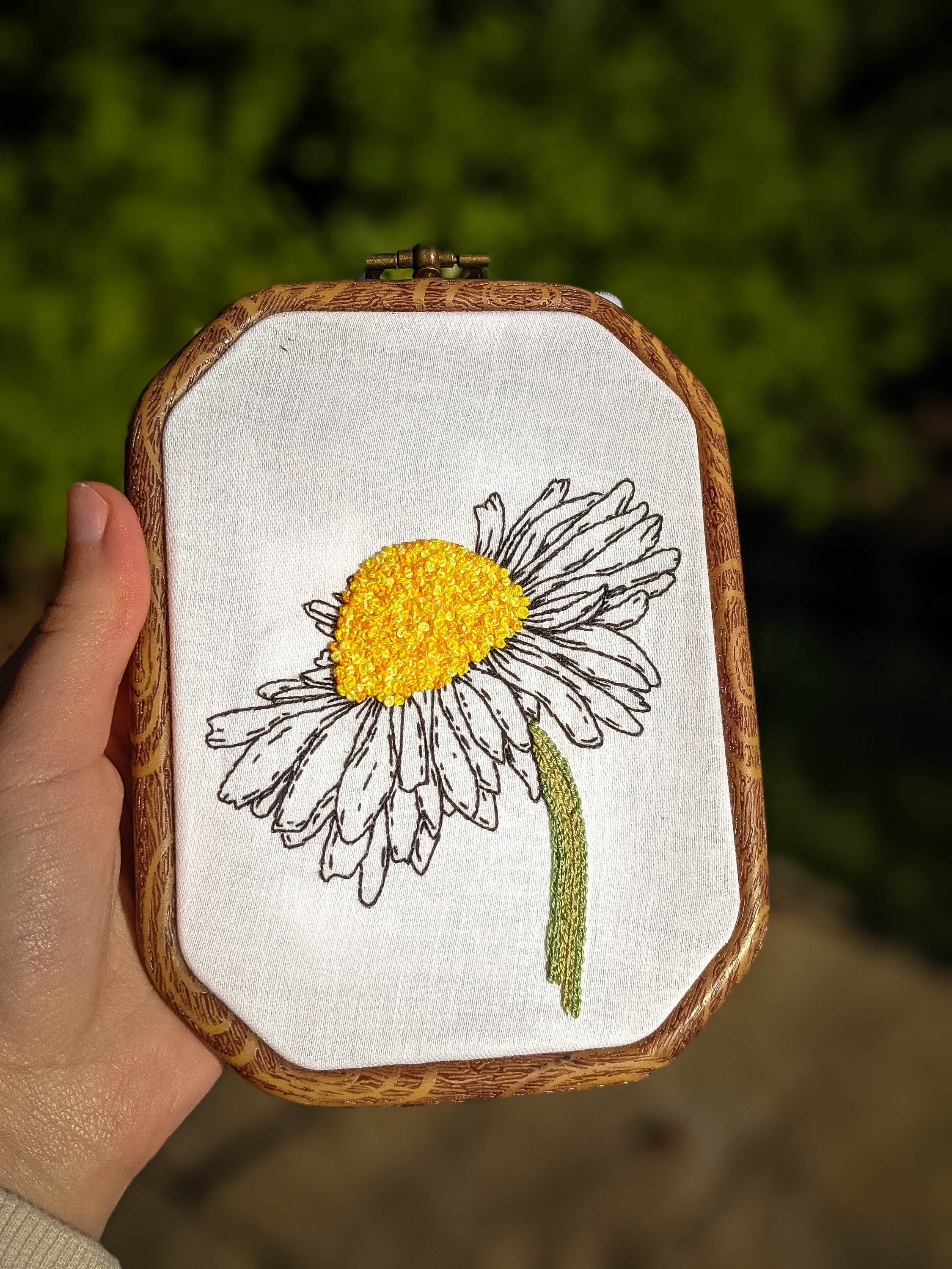 Daisy Beginner Embroidery Pattern Flower Floral Easy Digital - Etsy