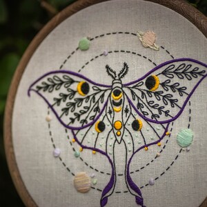 Embroidery Pattern Bundle X2 Space Whale Moth Solar System PDF Digital ...