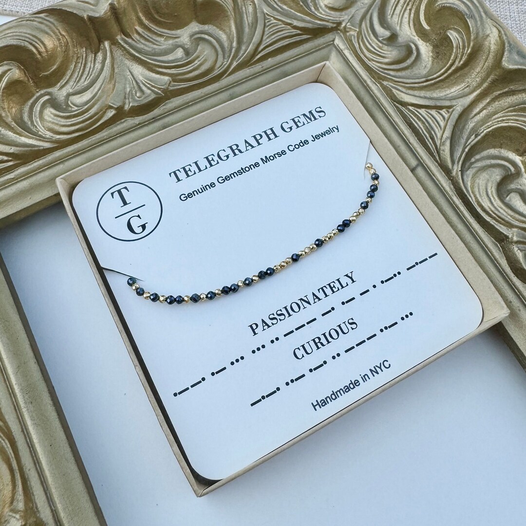 Passionately Curious, Morse Code Necklace 16-18", Morse Code Jewelry ...
