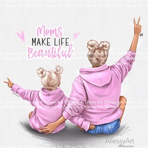 Mommy and Me Instant Download Personalized Gift Custom Mother Daughter ...