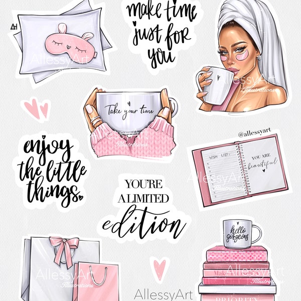 Self Care Clip Art - Etsy