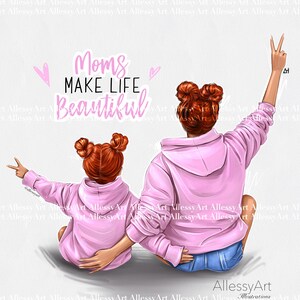 Mommy and Me Instant Download Personalized Gift Custom Mother Daughter ...