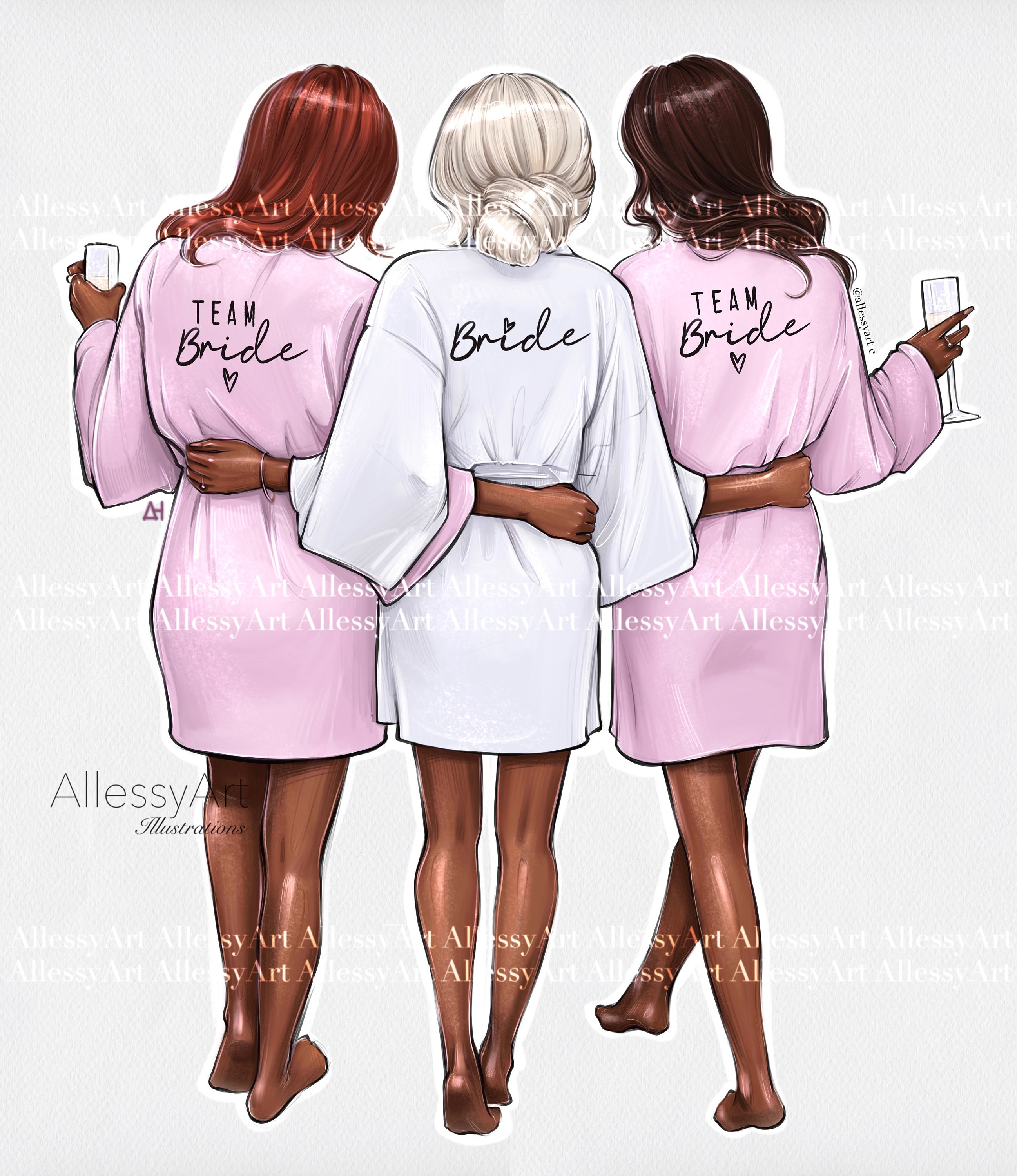 Bridal Party Clip Art