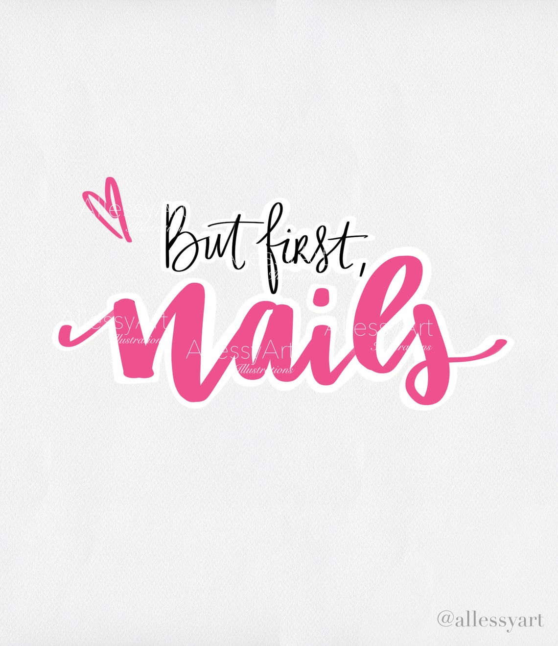 I Am a Nail Master Logo Illustration Instant Download Beauty | Etsy