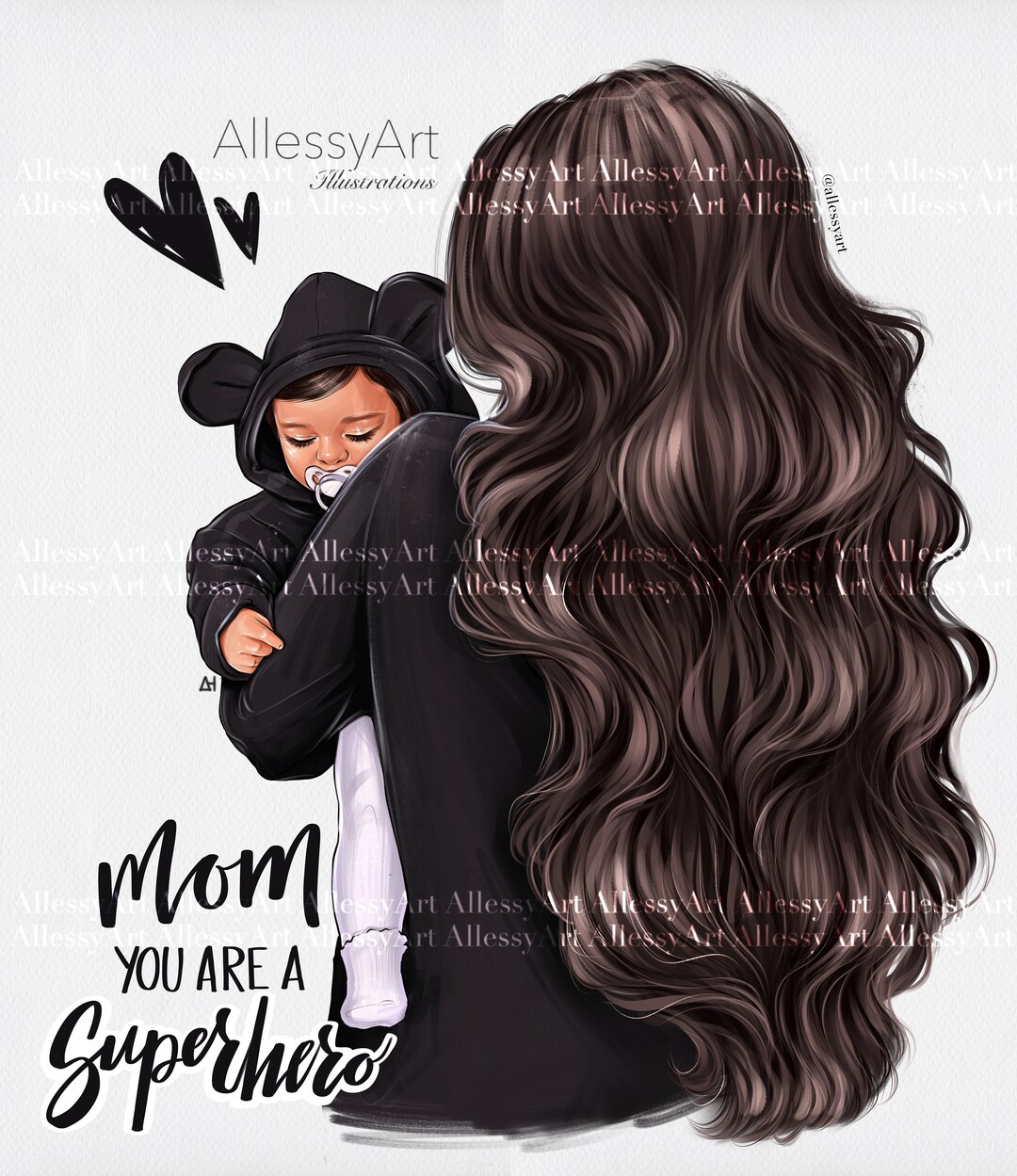 Mommy and Me Instant Download Personalized Gift Custom Mother Daughter ...
