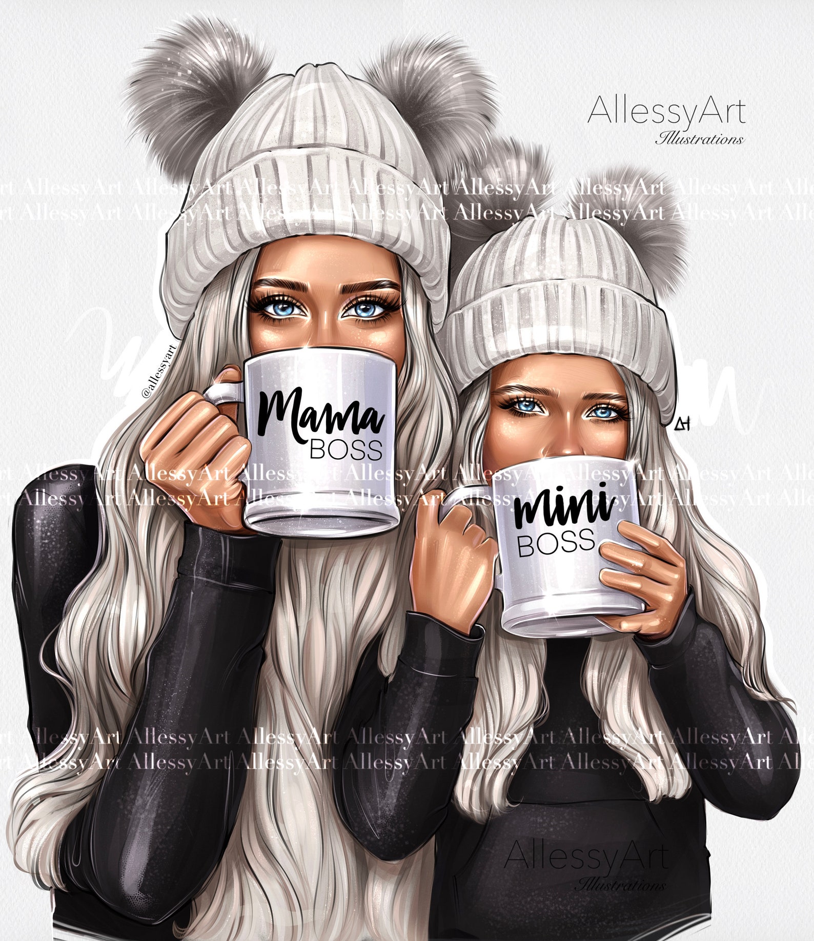 Instant Download Mama Boss Mini Boss Mother and Daughter - Etsy Australia