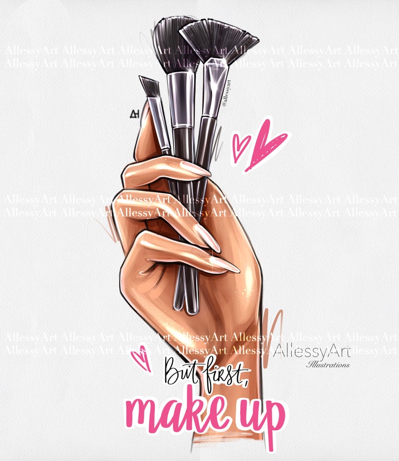 I Am a Makeup Artist Logo Illustration Instant Download - Etsy