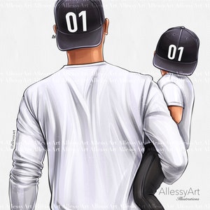 Instant Download “super Dad” Clipart, Daddy and Baby Boy, Super Dad ...