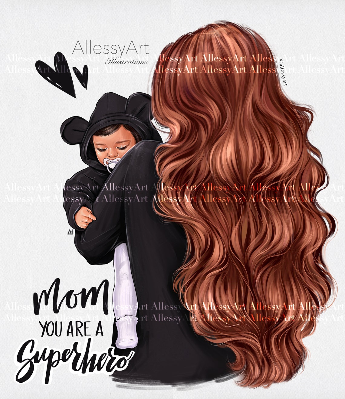 Instant Download Mom You Are A Superhero Clipart Mommy and - Etsy