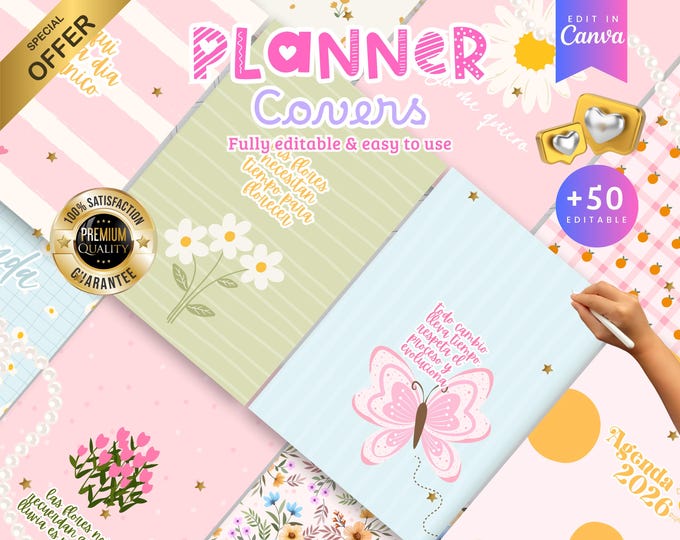 2025 Sweet Morning Printable Planner Covers, Printable Cover Pages ...