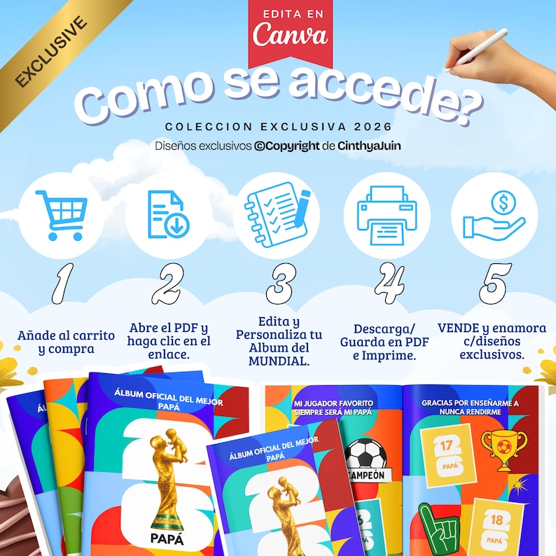 World Cup 2026 Sticker Album Template for Dad (canva Editable) - Etsy