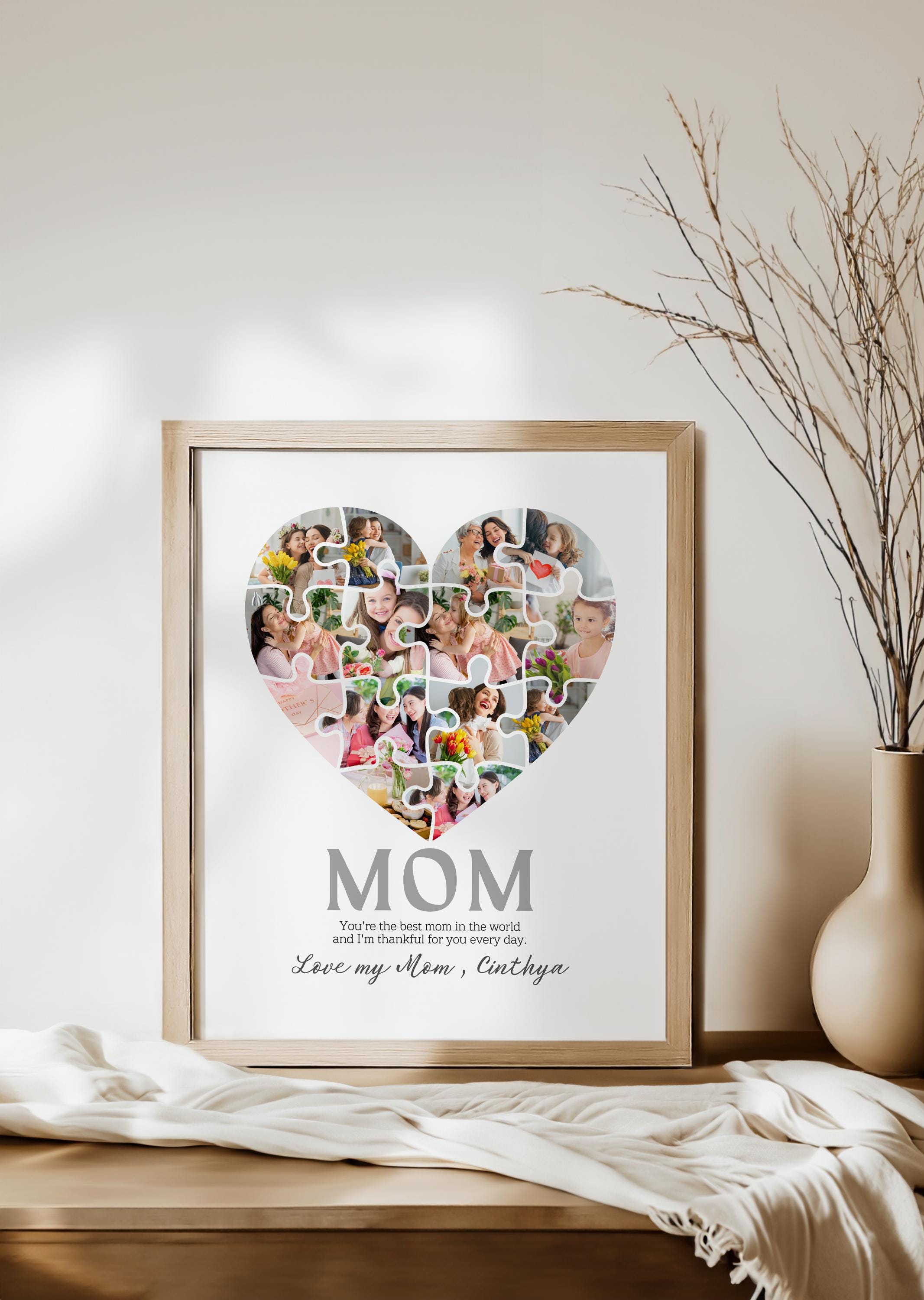 Custom Mothers Day Photo Collage TEMPLATE for Mom, Gift for Mother ...