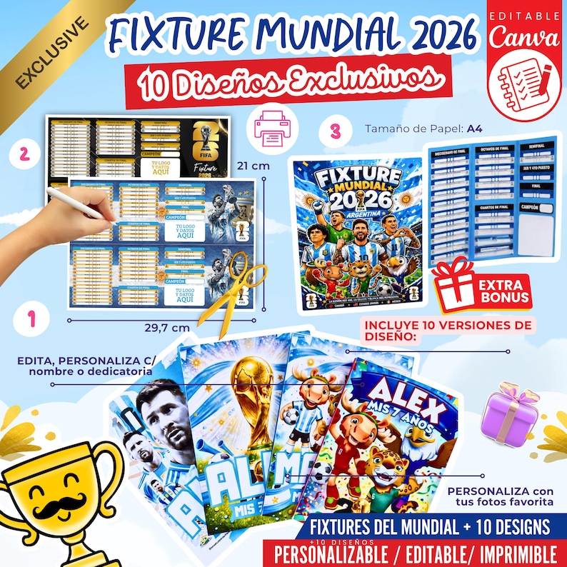 World Cup 2026 Fixture Bracket, Editable Soccer Tournament Schedule ...