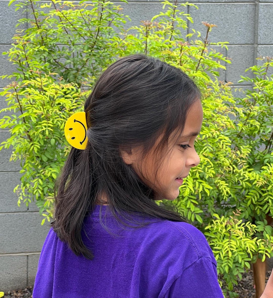 Smiley Face Hair Claw - Etsy