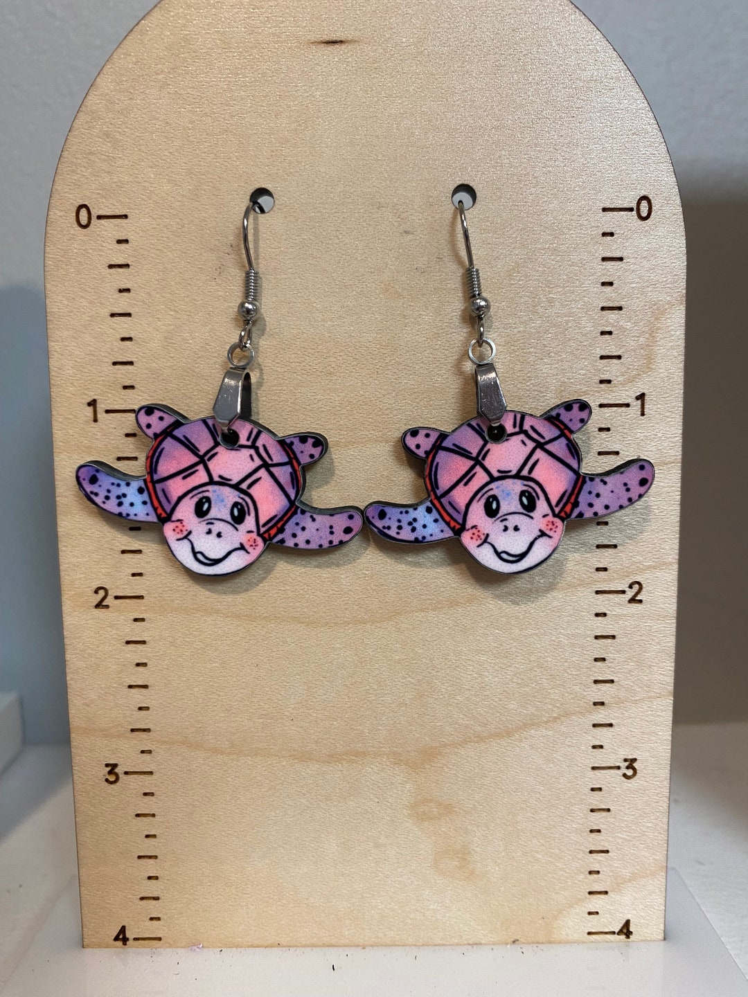 Sea Turtle Earrings, Sublimated, Lightweight, Christmas Gift, Stocking ...