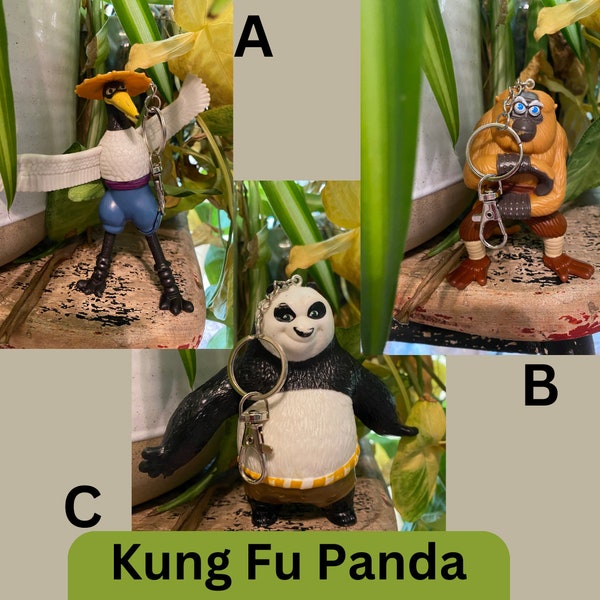 Kung Fu Panda Keychain - Etsy