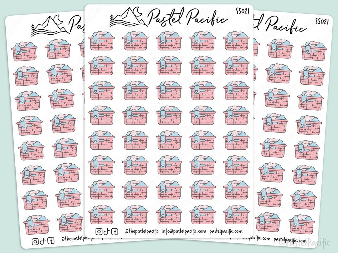 Laundry Basket Reminder Sticker Sheet for Planners and - Etsy