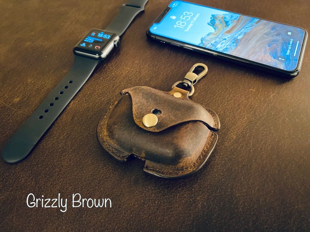 Leather AirPod Case Keychain, Personalised AirPod Pro Case, Customised ...