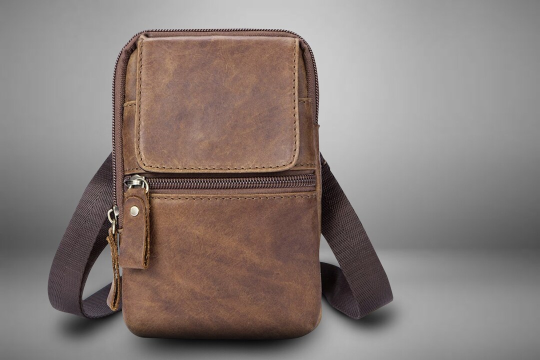 Hip Bag for Men,mens Hip Bag,men's Crossbody Bag,leather Crossbody Bag ...