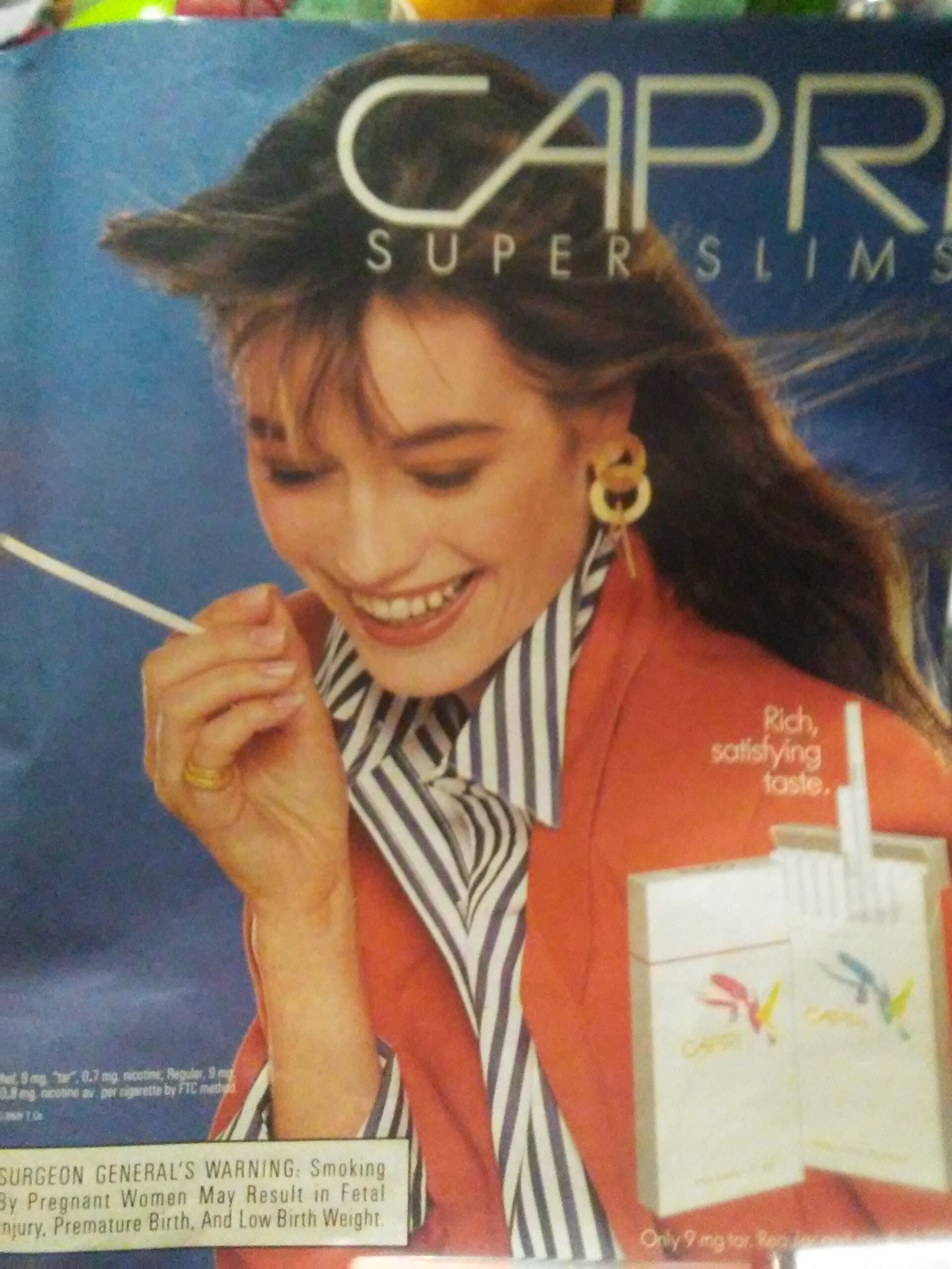 Capri Smoking Ads