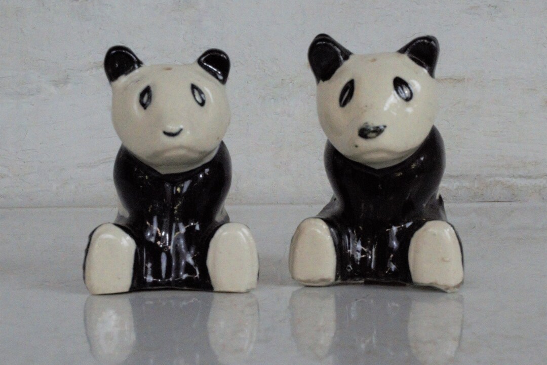Panda Salt and Pepper Shakers - Etsy