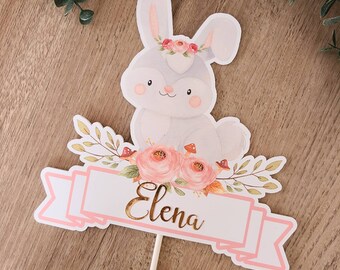 Bunny Baby Cake Topper - Etsy