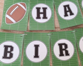 Football Banner for Birthday Party - Etsy