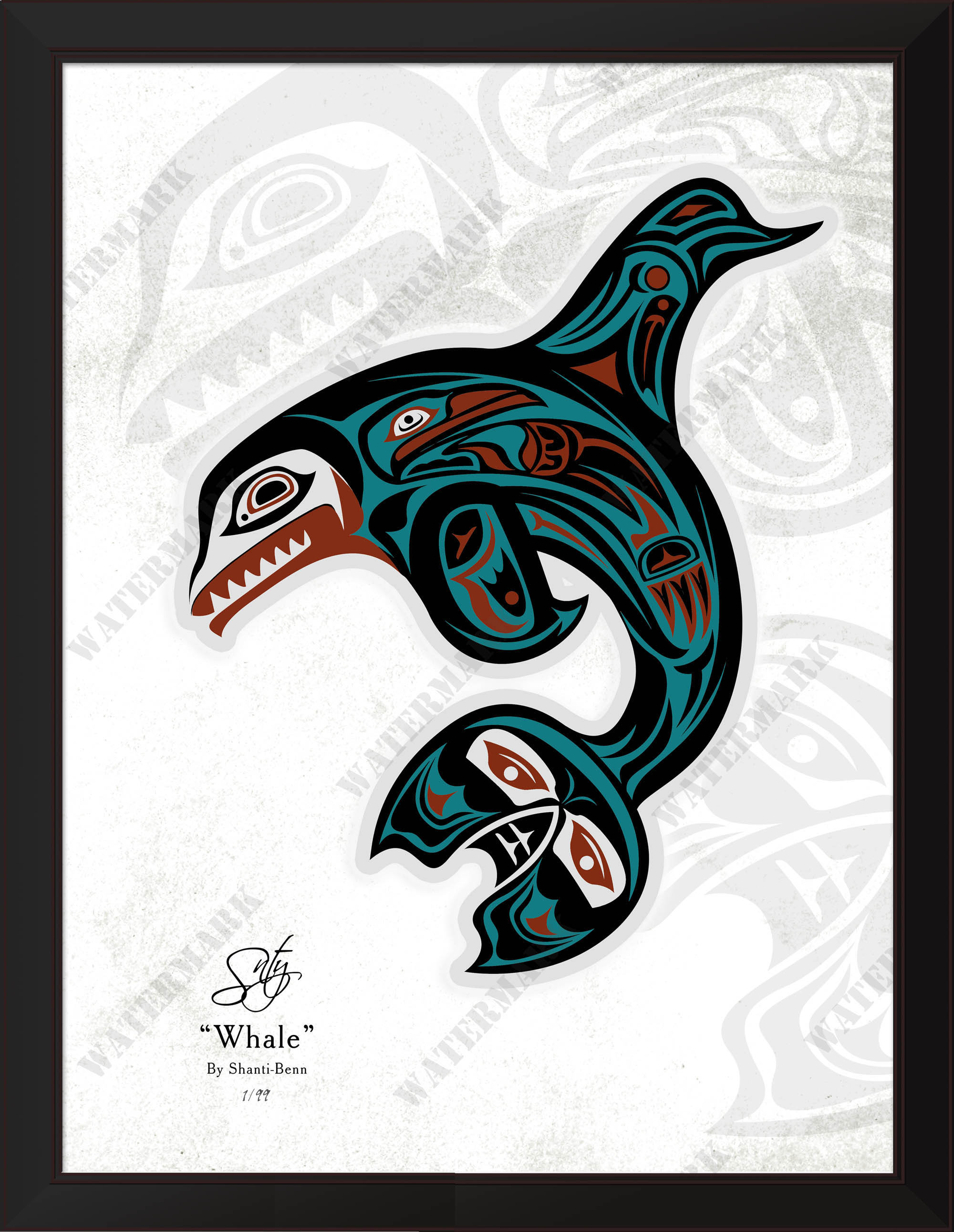 Pacific Northwest Native American Art Whale