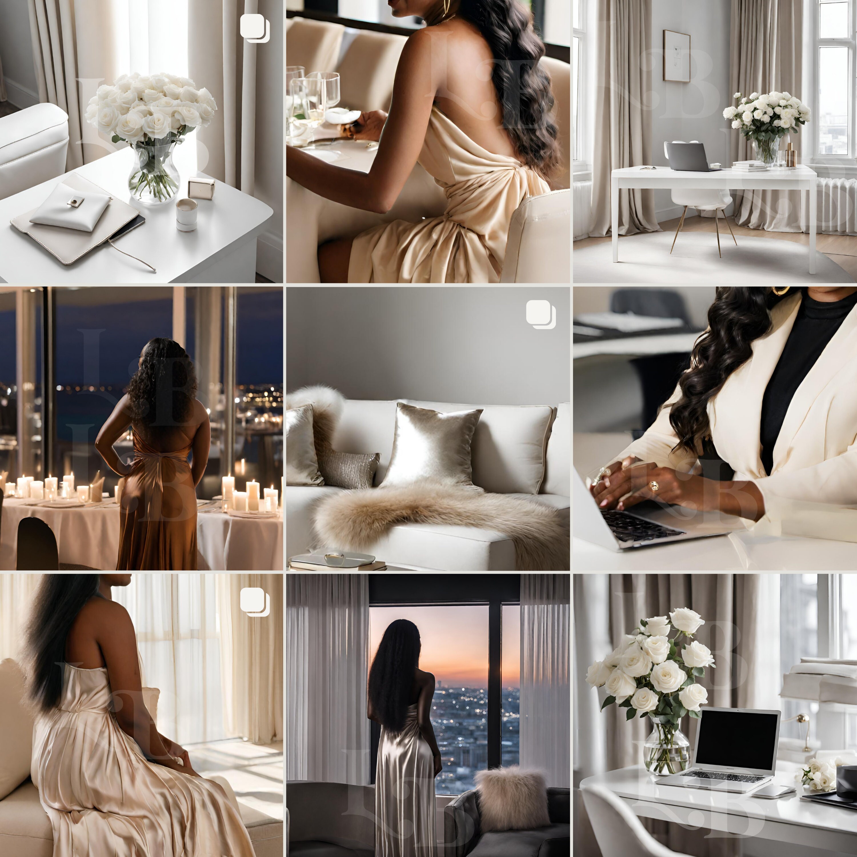 Faceless and Models Instagram Stock Photo Bundle, 120 Aesthetic Photos ...