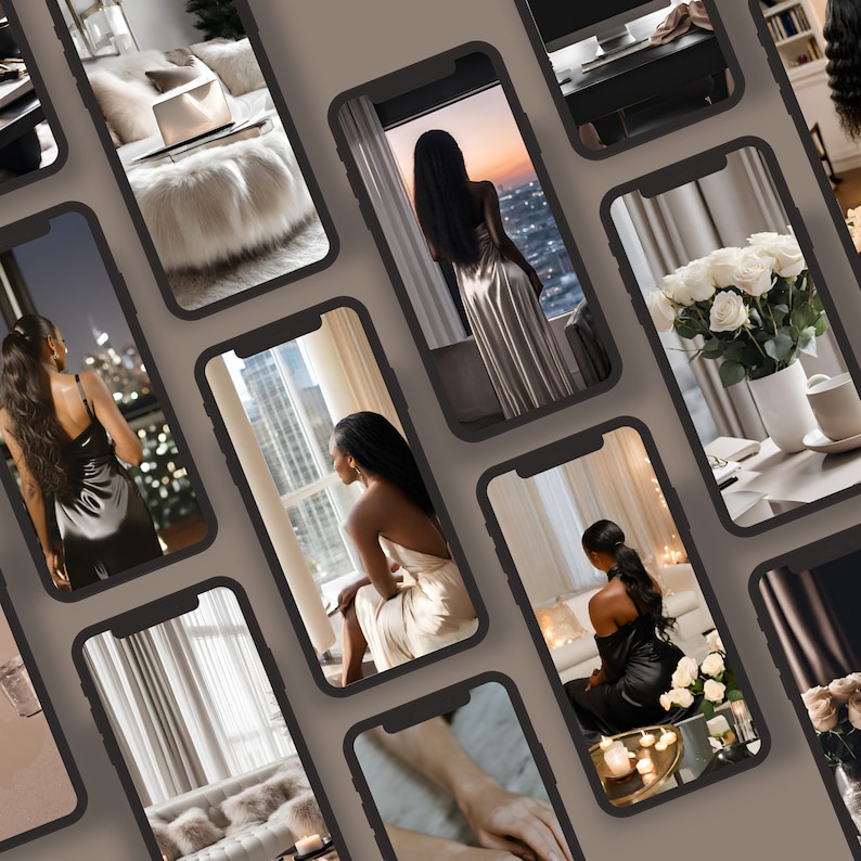 Faceless and Models Instagram Stock Photo Bundle, 120 Aesthetic Photos ...