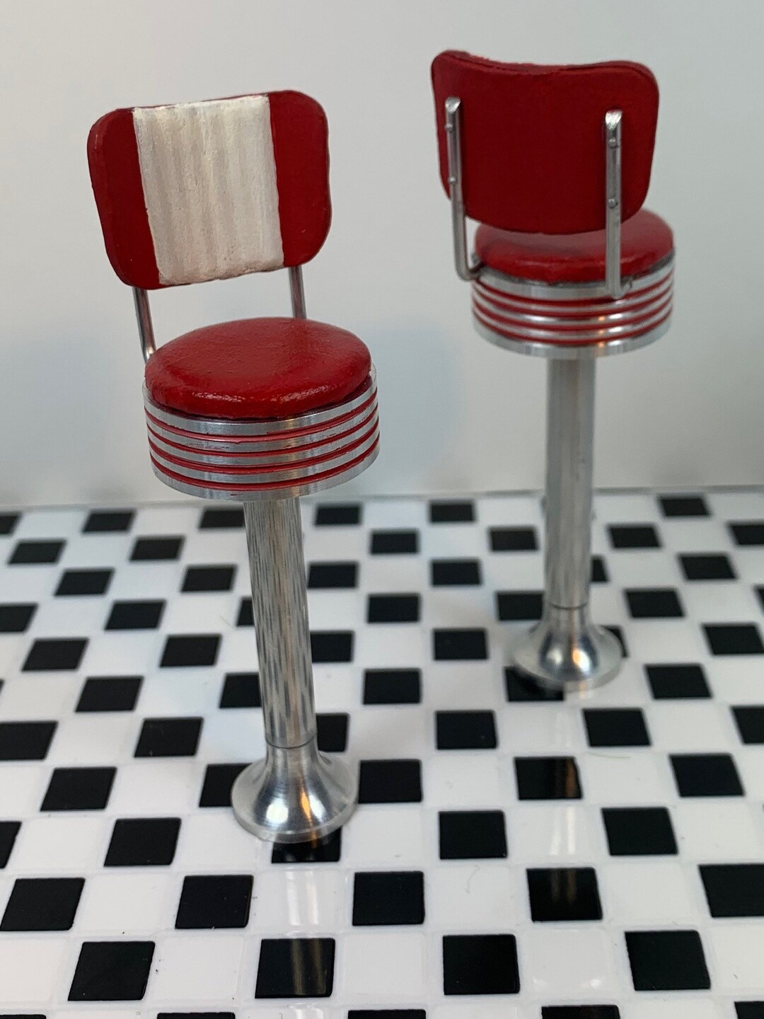 Miniature Metal Diner Stool - Etsy